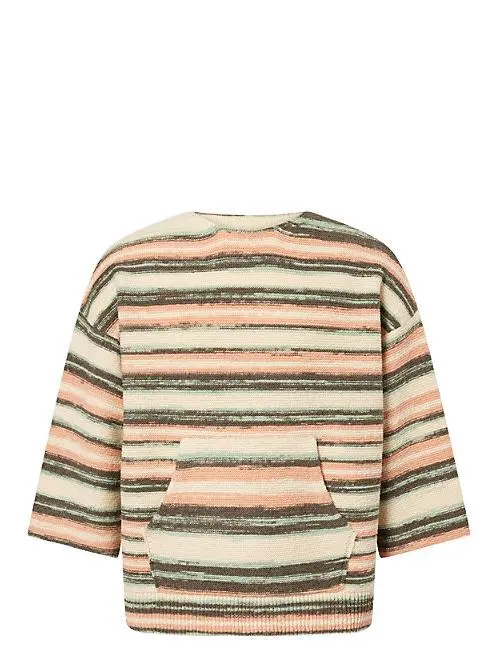 Visvim Striped Wool And Cashmere-blend Jumper - Ivory