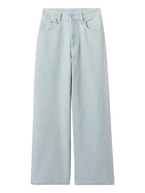 Claudie Pierlot Wide-leg Denim Jeans - Light Blue Denim