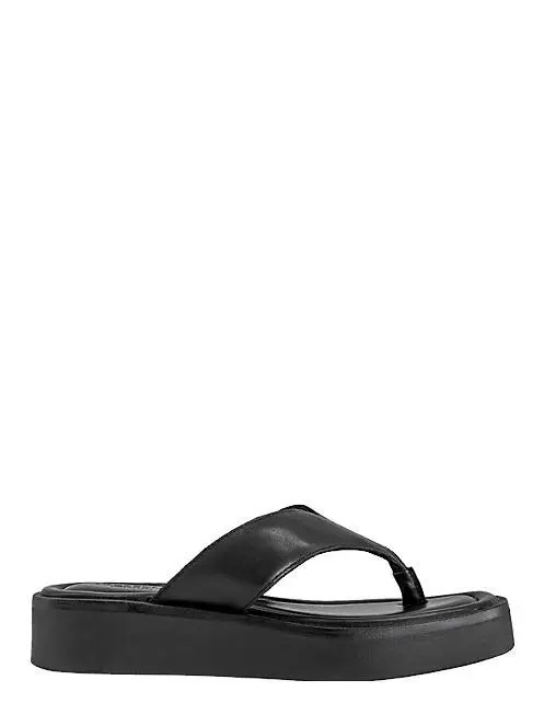 VAGABOND SHOEMAKERS Danya Platform Leather Sandals - Black