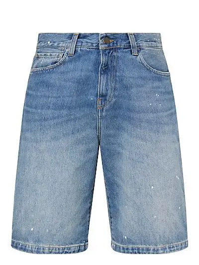 Carhartt Work In Progress Landon Straight-leg Denim Shorts - Blue