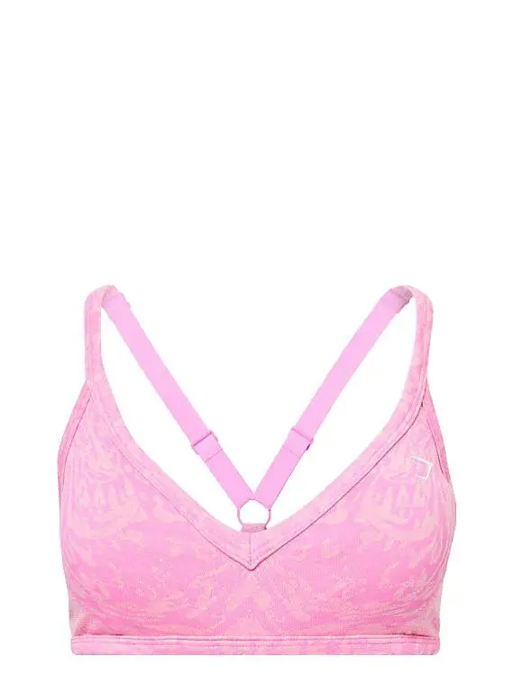 GYMSHARK Adapt Animal X Whitney Sports Bra - Electric Pink/srbet Yllw