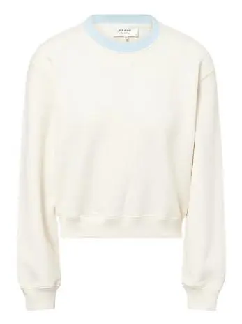 FRAME The Monte Carlo Cotton Jumper - Cream Multi