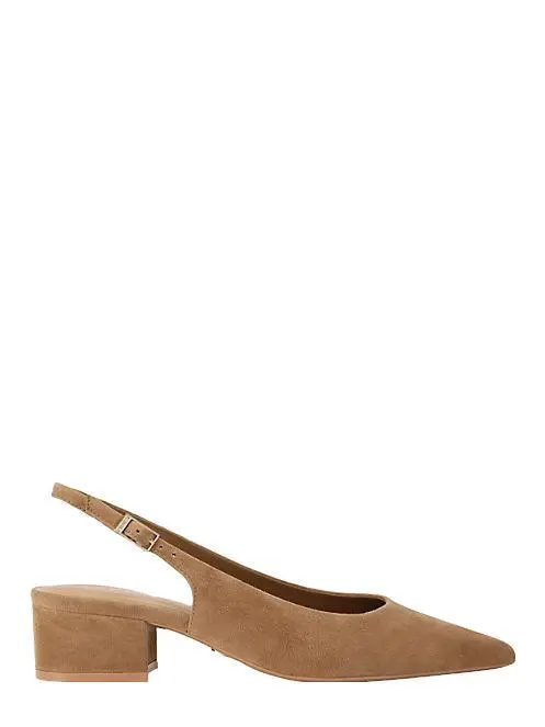 Carvela Armonia Suede Slingback Courts - Camel