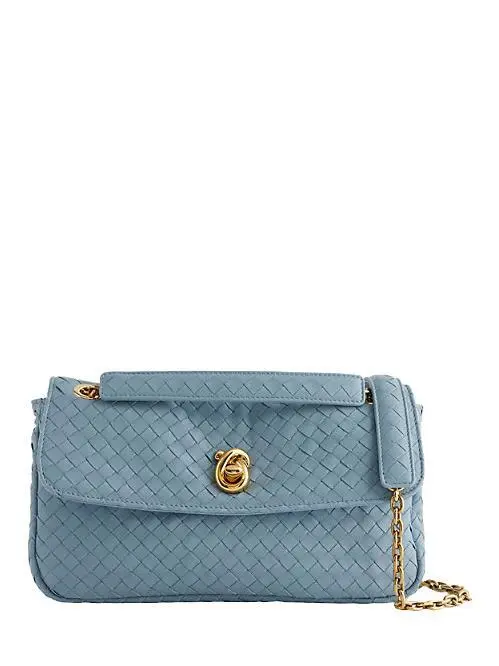 Bottega Veneta Madison Nappa Leather Shoulder Bag - Mineral Muse Brass