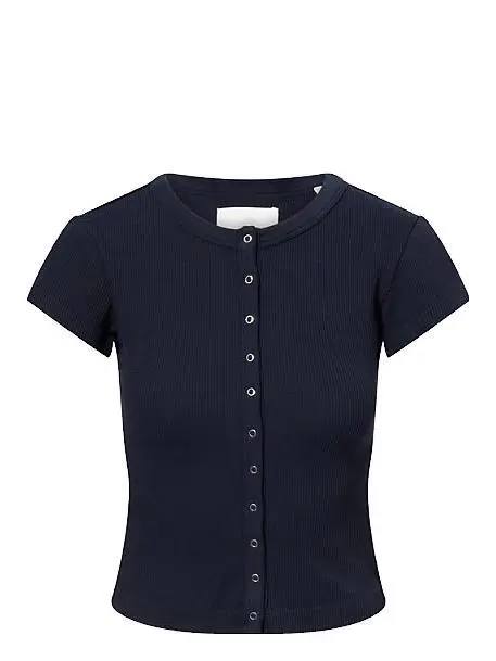Citizens Of Humanity Ribbed Knit Top - Navy