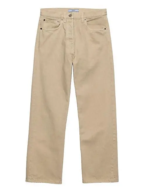 Prada Five-pocket Straight-leg Jeans - Neutral
