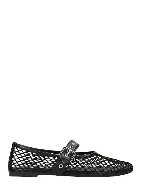 Senso Carina Woven Ballet Flats With Mary Jane Strap - Black