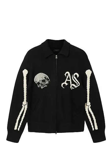 ALLSAINTS Adrian Cotton-knit Cardigan - Black