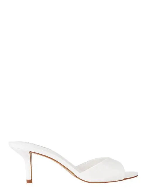 Steve Madden Kendrix Leather Heeled Mules - White