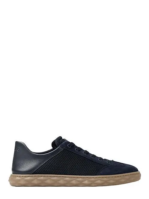JIMMY CHOO Diamond Flex Panelled Leather Trainers - V Midnight Mix