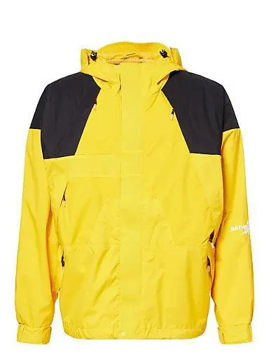 A BATHING APE X Kazuki Layered Hooded Shell Jacket - Yellow