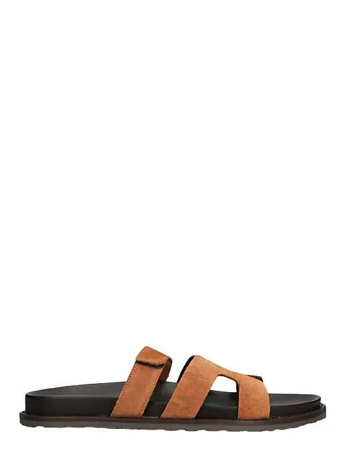 Steve Madden Manu Suede Sandals - Brown