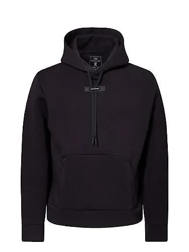 On Regular-fit Stretch-cotton Blend Hoodie - Black