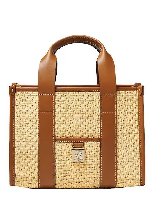 ASPINAL OF LONDON Henley Woven Leather Tote - Neutral
