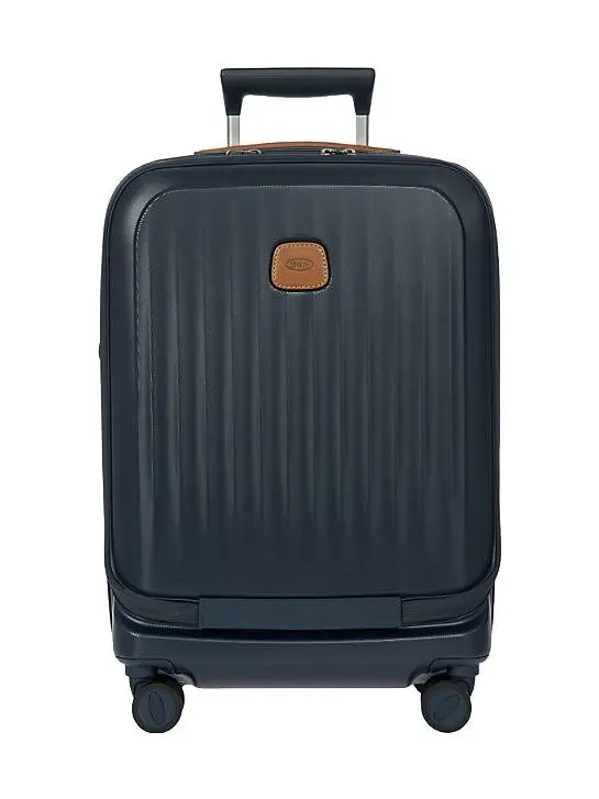 BRICS Taormina Ultra-light Cabin Suitcase With Pocket - Blue