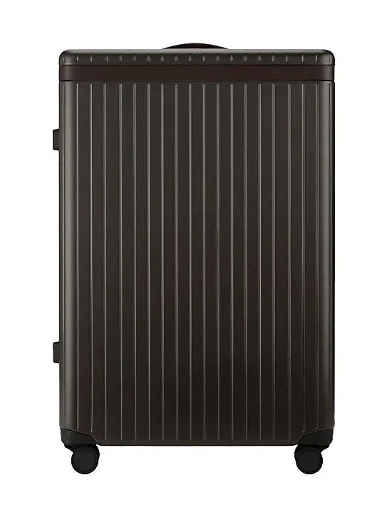 CARL FRIEDRIK The Large Check-in 4-wheel Suitcase - Chocolate / Chocolate