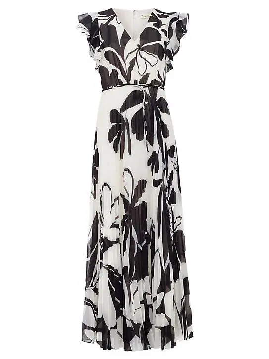 PHASE EIGHT Floral Print Maxi Dress - Black Multi