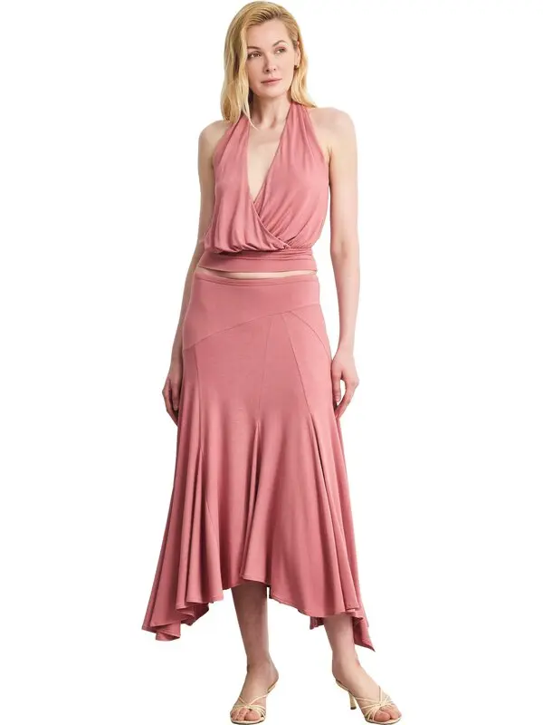 NINETY PERCENT Elara Micromodal Skirt - Melon