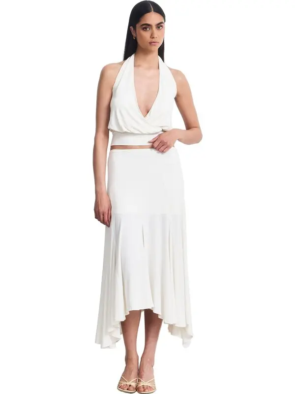 NINETY PERCENT Elara Micromodal Skirt - Chalk