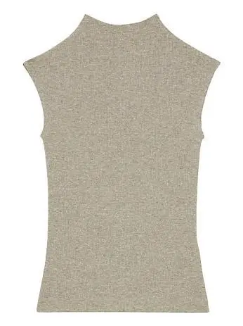 REISS Dita Slim-fit Metallic Woven Vest - Gold