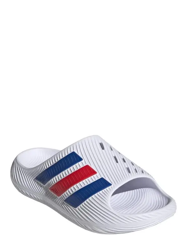 Adidas Purechill Slides - Cloud White / Royal Blue / Better Scarlet