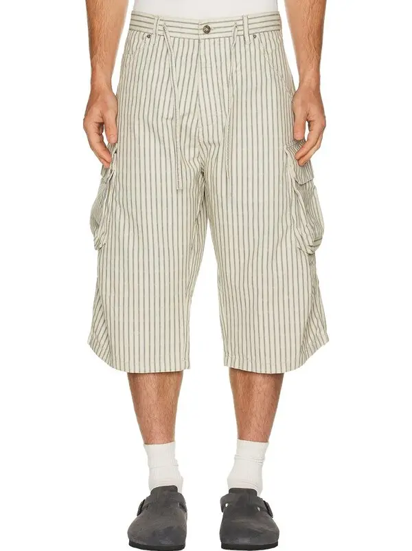424 Camo Bermudas - White & Blue