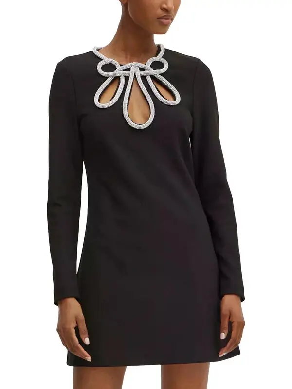Guess Embellished Cut-out Mini Dress - Black
