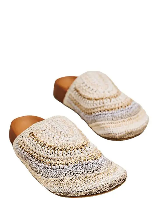 THE SAK Woven Clogs - Ivory Pattern