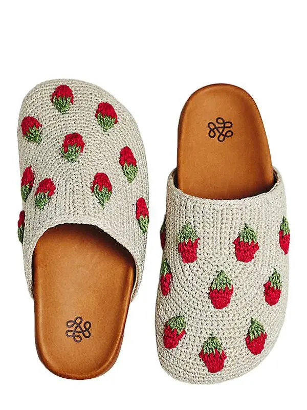 THE SAK Woven Clogs - Red Pattern