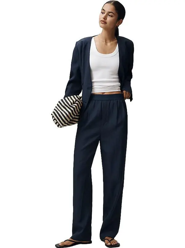 Maeve Tapered Trouser Pants - Eclipse