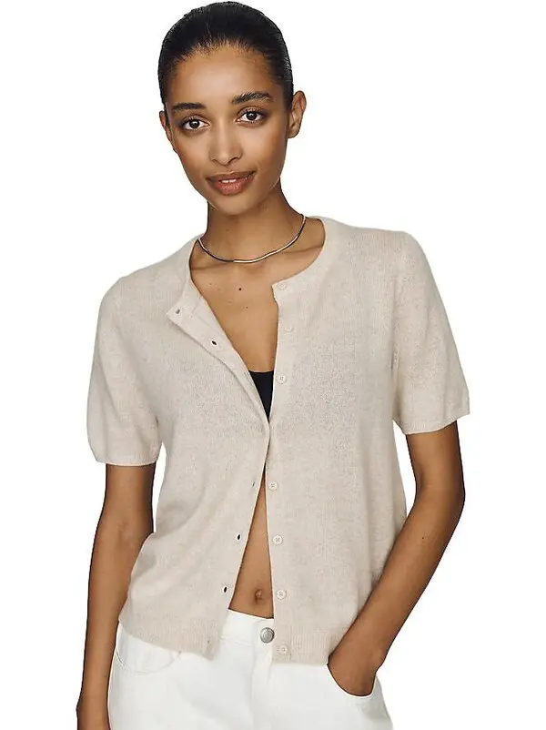 Anthropologie Juliet Cashmere Cardigan - Antique Ivory