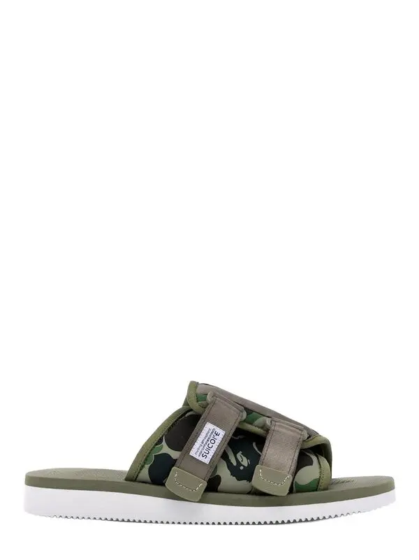 Suicoke X Bape Kawape Slides - Green
