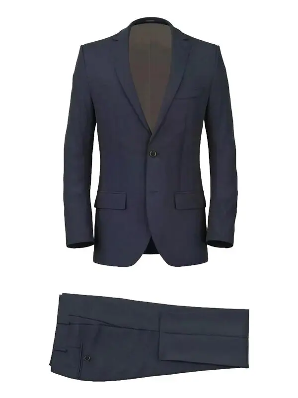 AL DUCA D’AOSTA 1902 Single-breasted Notch-lapel Suit - Blue