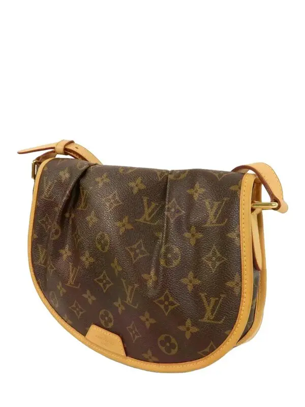 LOUIS VUITTON Monogram Canvas Menilmonant Pm Shoulder Bag - Brown