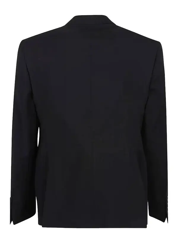 Emporio Armani Single-breasted Wool Suit - Black