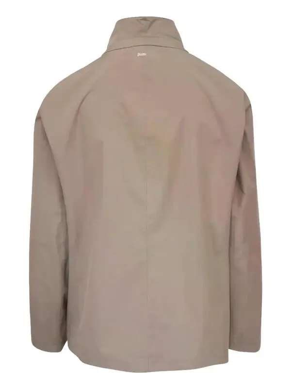 Herno High-neck Button-up Jacket - Neutrals