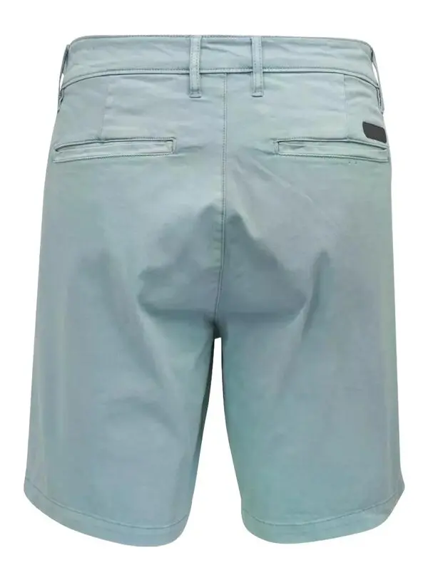 Ag Logo-patch Chino Shorts - Blue