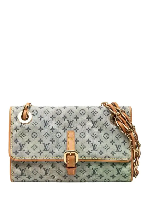 LOUIS VUITTON Monogram Mini Lin Camille Shoulder Bag - Grey