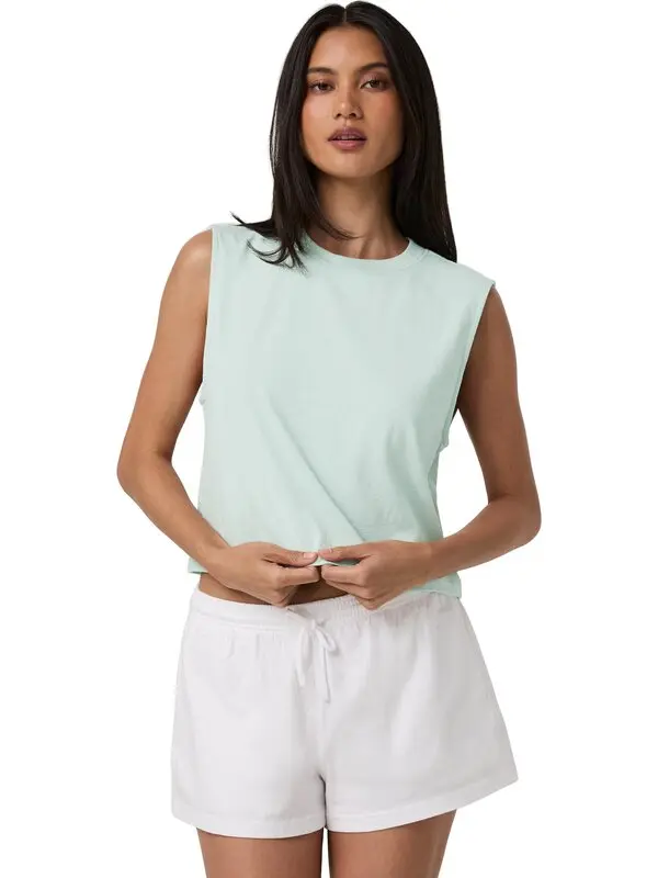 Vuori Heavyweight Cotton Easy Tank Top - Seaside