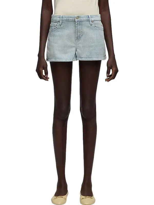 7 For All Mankind Striped Denim Shorts - Stripes