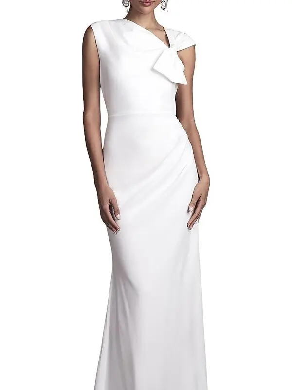 Coast Bow Detail Crepe Maxi Dress - Ivory
