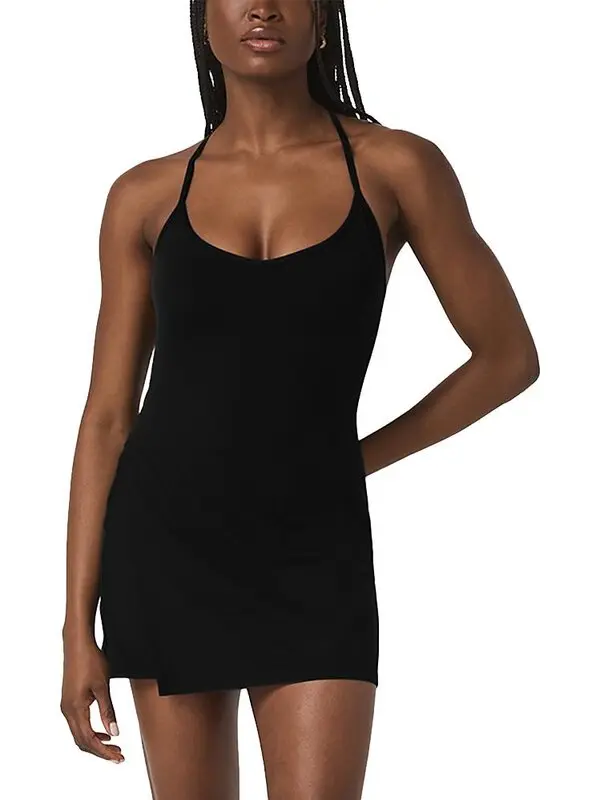 Vuori Halterneck Mini Dress - Black