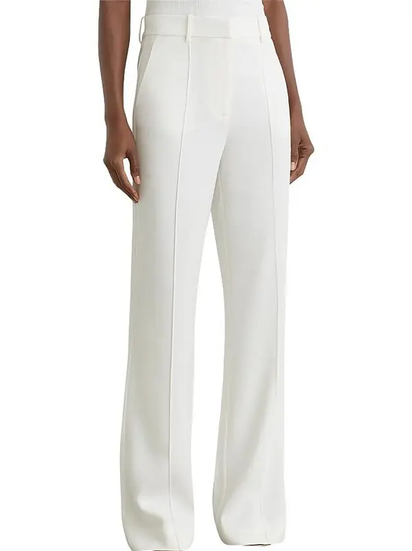 REISS Quinn Wide Leg Pants - Ivory