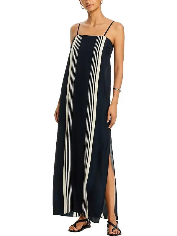 Rag & Bone Suki Striped Maxi Dress - Salute Scarf Print
