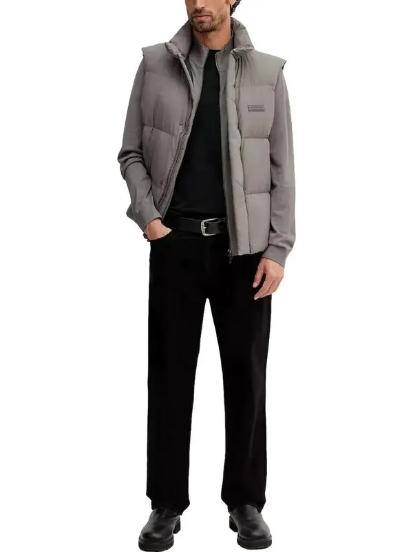 Armani Exchange Padded Sleeveless Coat - Grey