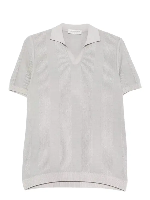 JEORDIE'S Polo-collar T-shirt - Grey