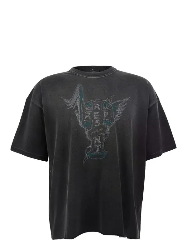 REPRESENT Westside Graphic-print T-shirt - Black