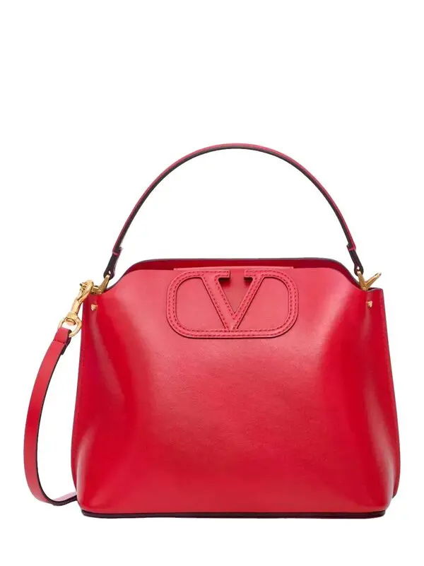 Valentino Garavani Calfskin Handbag - Red