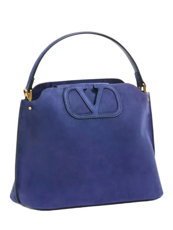 Valentino Garavani Suede Hand Bag - Blue
