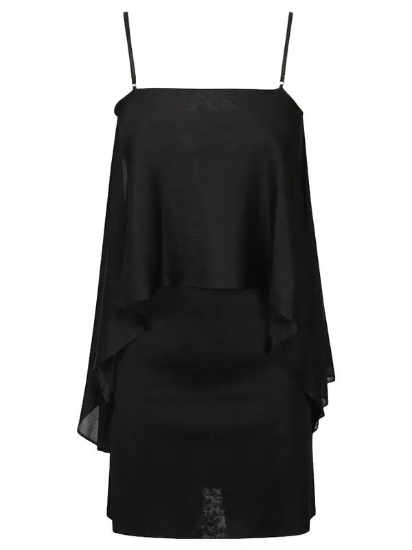 TOM FORD Square-neck Cold-shoulder Dress - Black